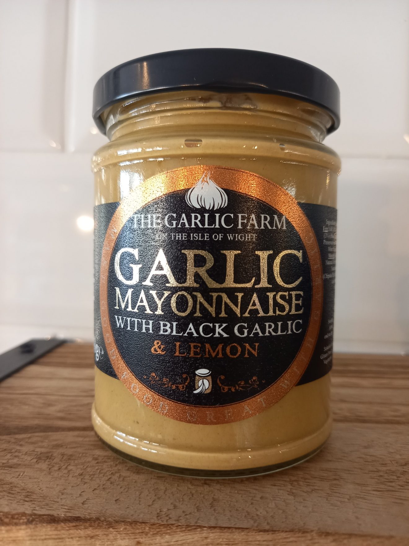 Black Garlic Mayonnaise with Lemon by The Garlic Farm - It's About Thyme